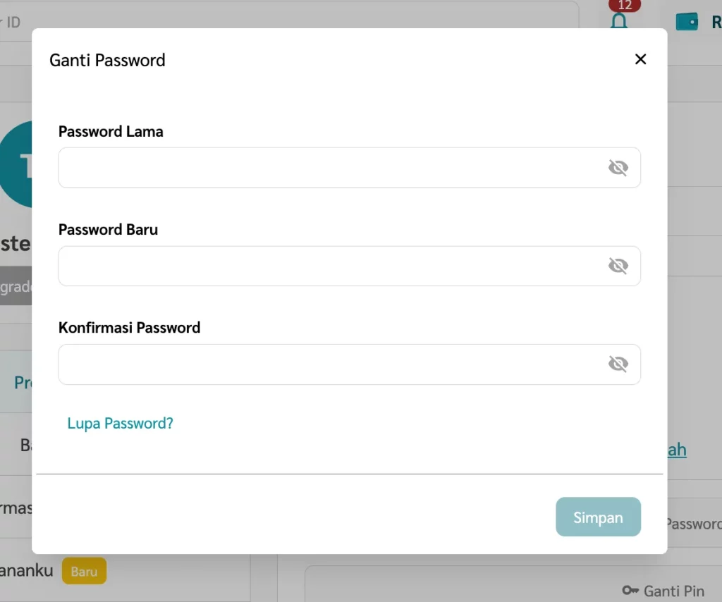User Guide: Lupa Password / Ganti Password - Pusat Bantuan Everpro