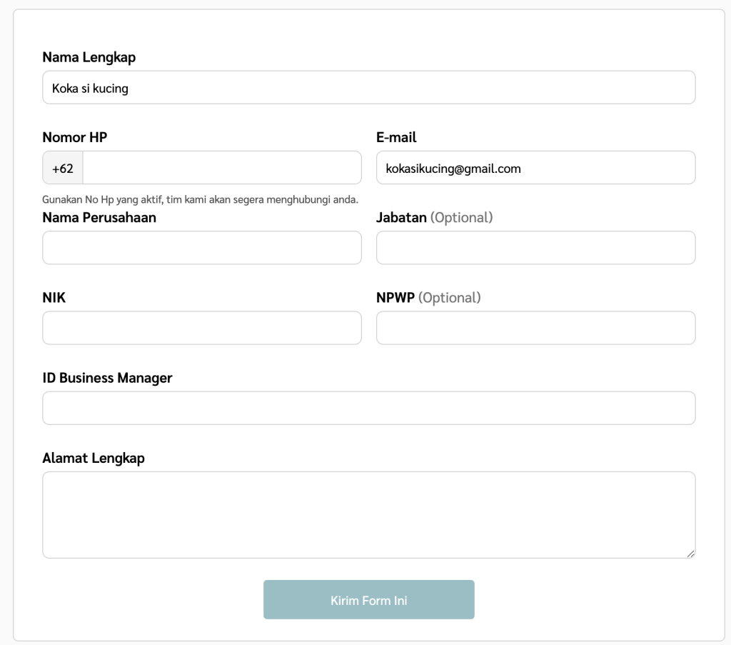 Mengisi Data Invoice & PKS - Everpro