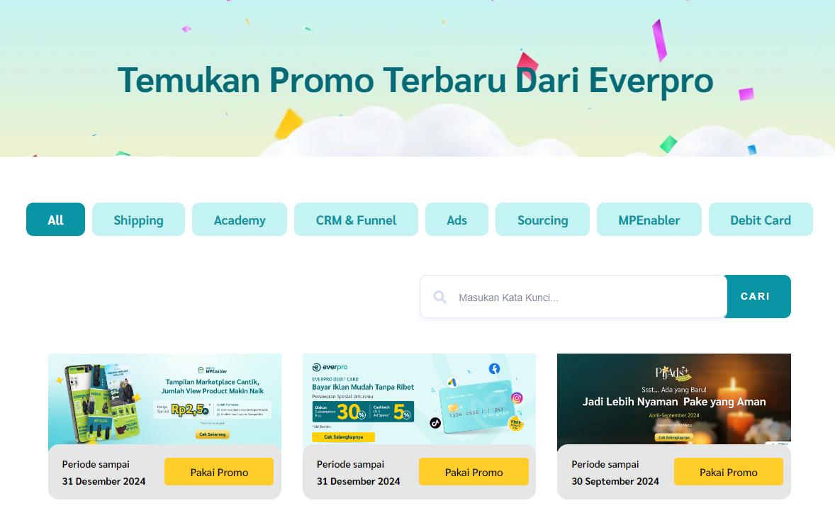 Promo semua Service | Everpro Promo